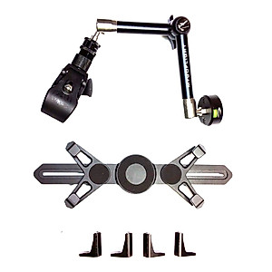 MYGOFLIGHT Flex Yoke Articulated Arm Sport Mount and Universal Cradle Kit for Any 7”-11” iPad Mini Air Pro Android Tablet PC Airplane Car RV Truck Boat Steering Wheel Dash Mounting