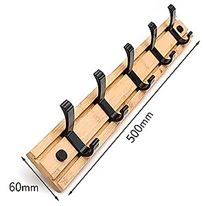 CUBE TECH Wall Mounted Coat Rack for Hanging Coats, Key, Umbrella and Hats