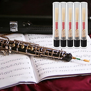 BQLZR Bamboo Oboe Reeds German Style Handmade Oboe Soft Woodwind Instruments Accessories Multicolor Pack of 5