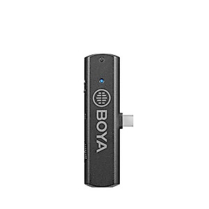 Boya 2.4G Wireless Microphone Kit for Type-C Devices 1+1, Black, (BY-WM4PRO-K5)