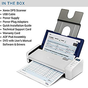 Xerox Duplex Portable Document Scanner, Xerox Duplex Portable Scanner, Blue & White