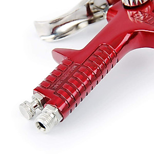 BANG4BUCK High Performance HVLP Gravity Feed Spray Gun with 1.4mm 1.7mm 2.5mm Fluid Tips, 1000cc Aluminum Cup for Auto Paint, Primer, Clear/Top Coat & Touch-Up