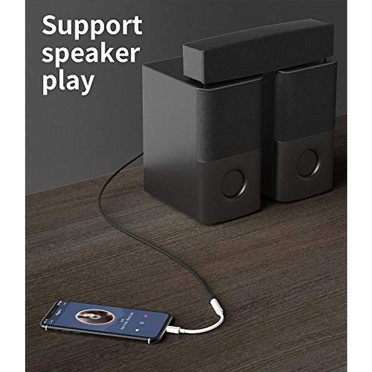 2Pack,Headphone Adapter Dongle to 3.5 mm Jack Earphone Audio Aux Connector for iPhone 12/11/XS/X/8/7/pro/xr/SE/MAX/PLUS Support All iOS Lightning Compatible with iPad Car Music Accessories Headset