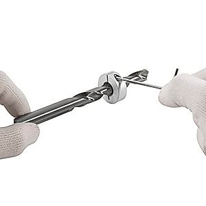 Aluminum Stop Collar Set Drill Bit Depth Stop Superior Split Ring Design - 8 Piece Set (1/2", 7/16”, 3/8”, 5/16”, ¼”, 7/32”, 3/16”, 1/8”) Drill Bit Holder