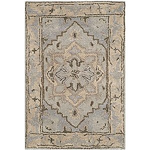 SAFAVIEH Heritage Collection 2' x 3' Beige/Grey HG866A Handmade Traditional Oriental Premium Wool Accent Rug
