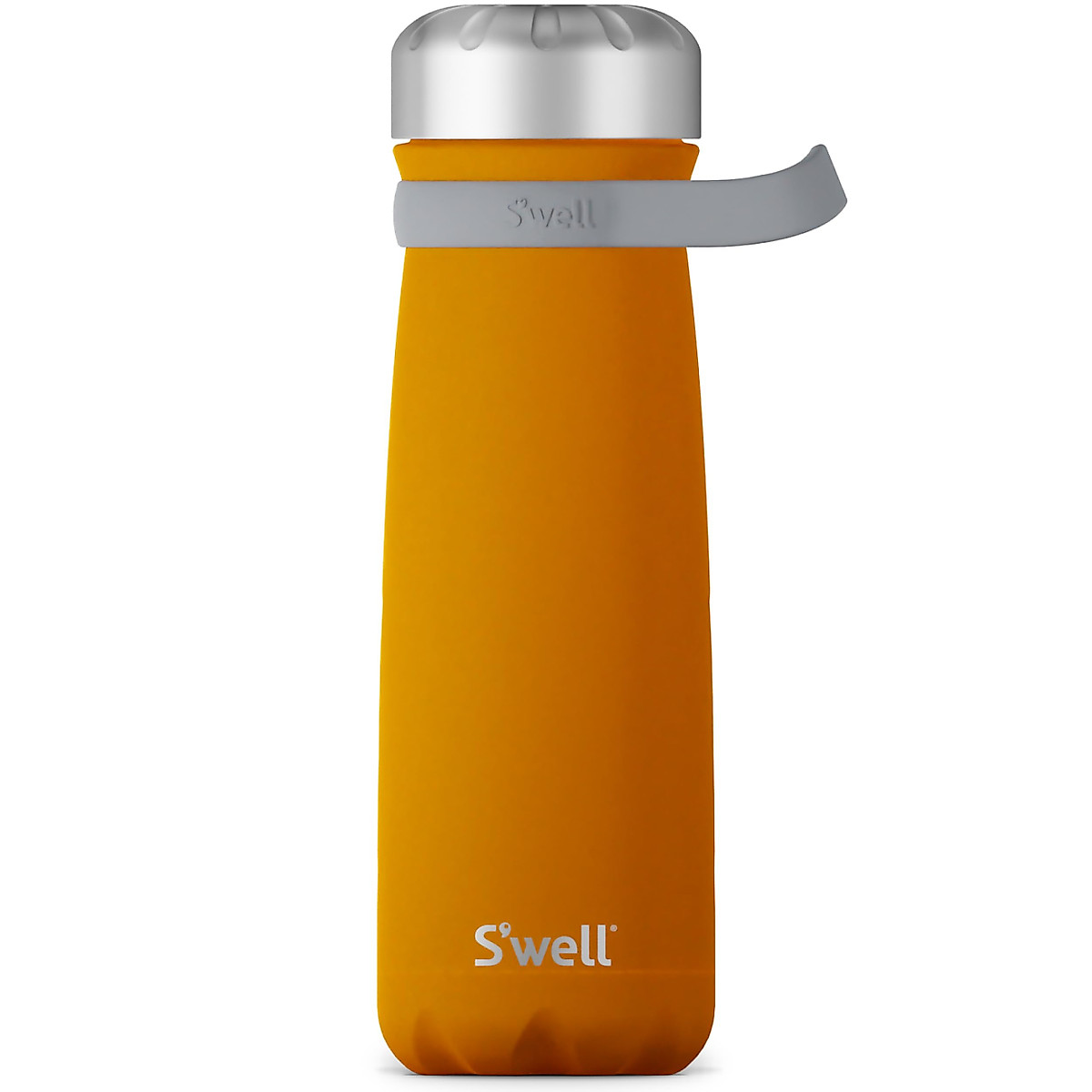 S'well Stainless Steel Traveler With Handle, 24oz, Golden Hour, Triple Layered Vacuum Insulated Containers Keeps Drinks Cold for 40 Hours and Hot for 16, BPA Free, Easy Carrying On the Go