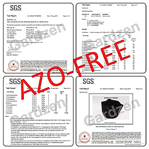 Gardzen 10-Pack 5 Gallon Grow Bags, 300G Thickened Aeration Fabric Pots with Handles, Heavy Duty Cloth Pots for Plants