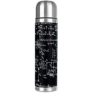 Insulated Water Bottle,Thermos for Hot Drinks,Formula Math Equation,Coffee thermos Stainless Steel Water Bottle