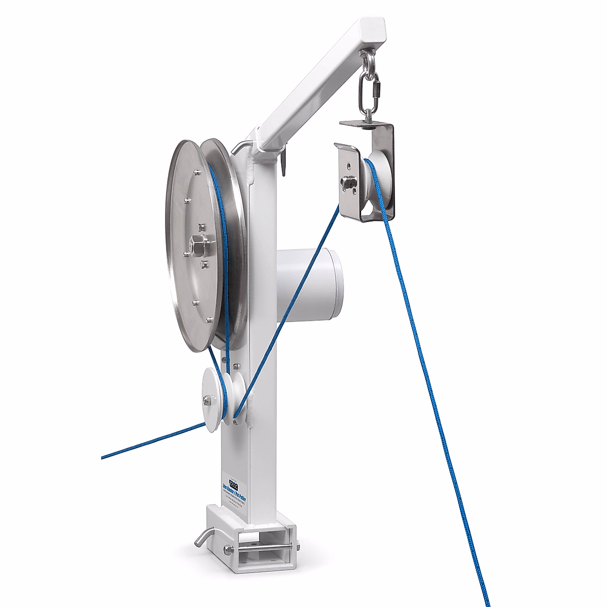 Trac Camco Outdoors Line Hauler Winch - Features 110 lb Lift Capacity & Corrosion-Resistant Powder-Coated Aluminum Frame - Low Amp Usage, Line Speed of 127-150 Ft per Min (69280)