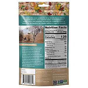 Ziba Foods Trail Mix - Sweet Apricot Kernels, Mulberries, Raisins, Almonds & Pistachios - Non-GMO, Vegan, Whole 30 Friendly & Paleo - High in Fiber, Iron & Antioxidants | Sweet & Savory Snack, 5.3 oz