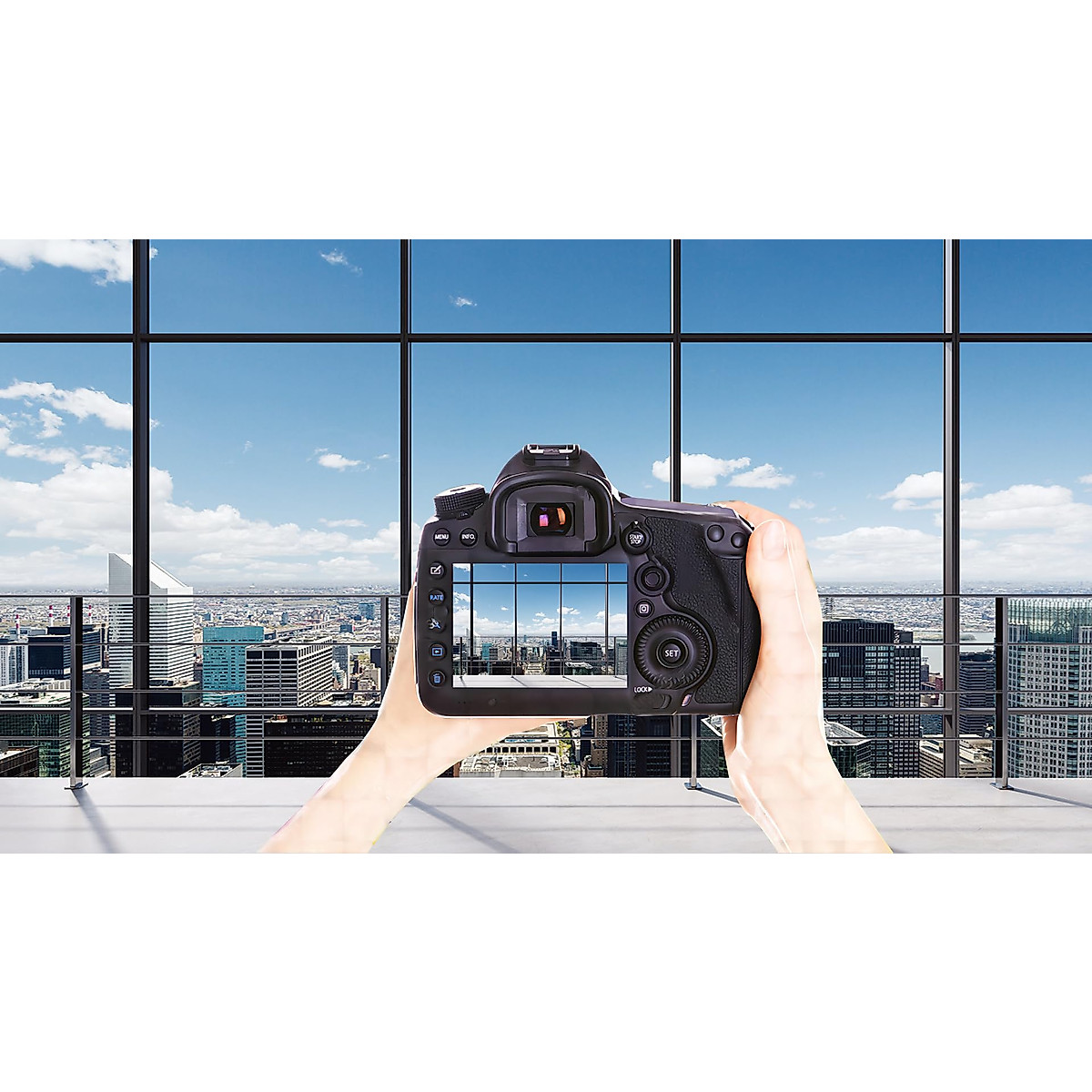 YYNXSY 7X5FT Office Backdrop for Video Conference Backdrop with Window Background Screen for Video ConferencingChildren Taking Photography Studio Background Holiday Party Birthday Party YY-1005