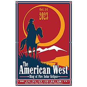 Rainbow Symphony 2023 Solar Eclipse Glasses, CE & ISO Certified, Safe for Direct Sun Viewing, Made in USA, 10 Pack and Bonus Poster