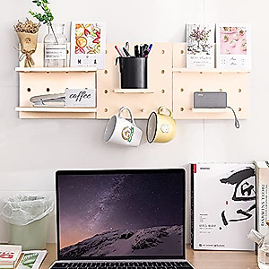 SEUYIER 2PCS Mini Floating Shelves, Wall Storage Shelf, Floating Square Shelves for Office, Display Ledge, Bedroom, Bathroom, Living Room & Kitchen Wall Hanging Shelf Store