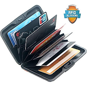 BOHONG RFID Credit Card Holder for Women Credit Card Case Business Card Holder Mini Slim Wallets for Women Men,7 Slots