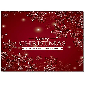 Area Rug Absorbent Non-Slip Rectangle Rug Merry Christmas Romantic Snowflake Red Rugs for Living Room Bedroom Kitchen Entryway, Soft Floor Mat Indoor Carpet Accent Rugs 2x3 Feet