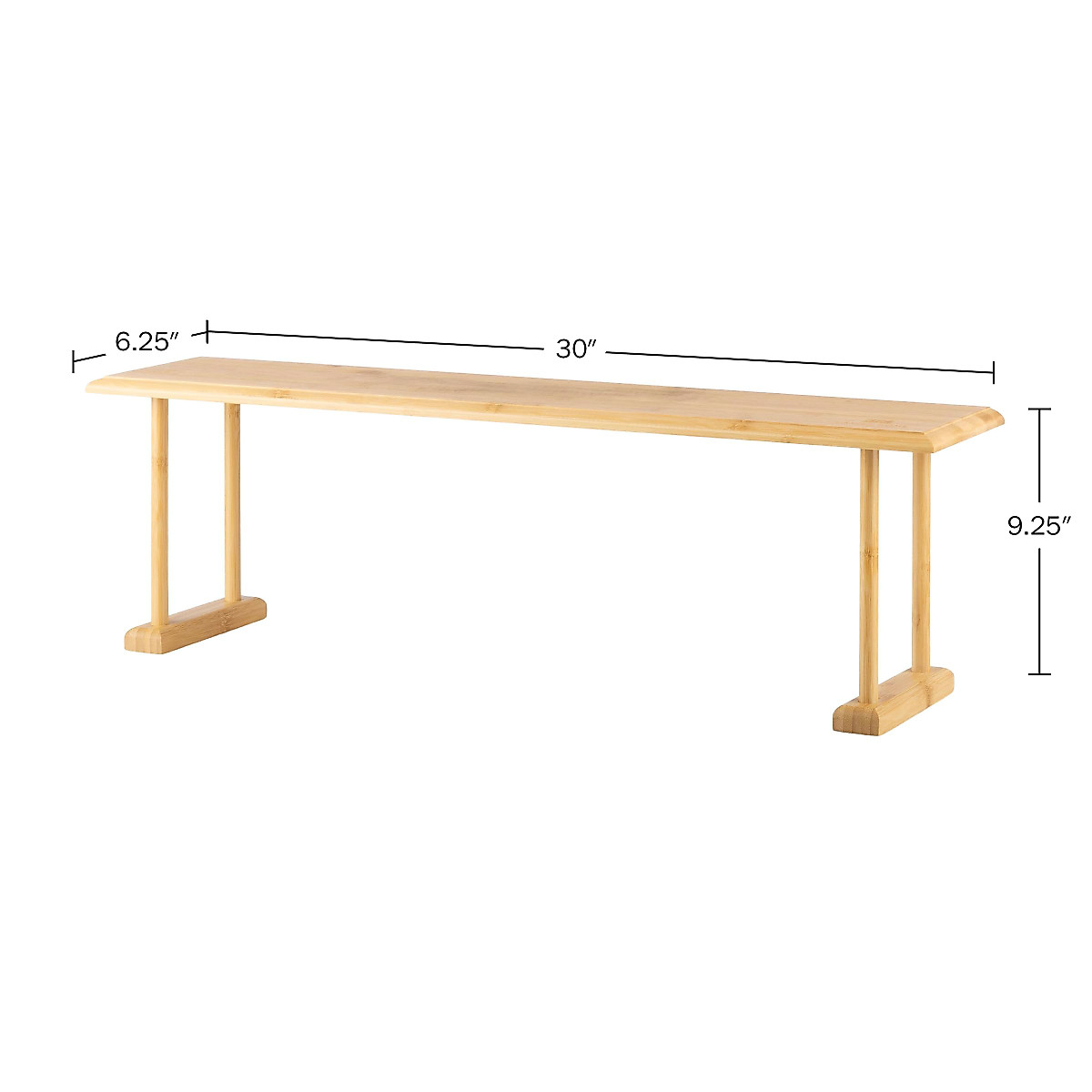 Lavish Home Bamboo Sink Shelf-Countertop Organizer for Kitchen, Bathroom, Bedroom, Office-Space Saving Storage for Soap, Sponges, Cleaners and More