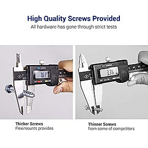 FLEXIMOUNTS 4x8 Overhead Garage Storage Rack without Decking,Garage Storage Organization Systerm,Heavy Duty Metal Garage Ceiling Storage Racks,600lbs Weight Capacity,Black