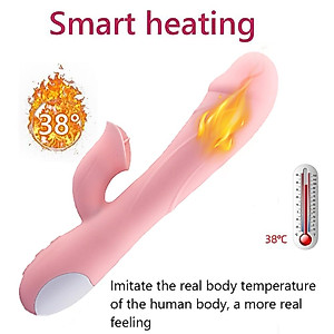 G Spot Rabbit Vibrator Sex Toys for Clitoris Stimulation Thrusting Dildo Vibrator with 7 Powerful Vibrations Stimulator for Women