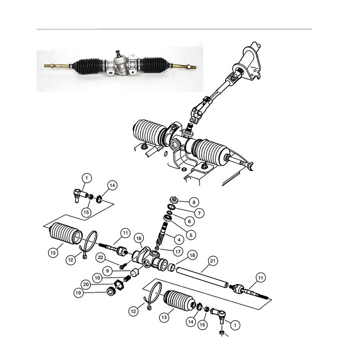 Dr.Acces Club Car Precedent Steering Gear Box Assembly Fits on Precedent 2004 & Up Replaces OEM# 102288601