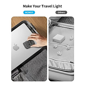 MOMAX International Plug Adapter, PD 35W(Single Port) Travel Power Adapter, Universal Charger Adapter with 3USB-C+2USB-A, All in One Universal Outlet Adapter for Laptop,Tablet,Phone, US,EU,UK,AU