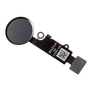 MMOBIEL Home Button Compatible with iPhone SE 2022 / SE 2020/8 / 8 Plus - Flex Cable Connector - Replacement - Incl. Screwdrivers - Black