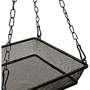 Hanging Bird Feeder Tray Platform Metal Mesh Seed Tray for Bird Feeding Outdoor Garden Decoration for Wild Backyard Attracting Birds