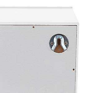 Wall Mount Ironing Board, Foldable Hiding 180° Swivel Ironing Board with 4 Spacious Storageshelve, Multifunctional Bathroom Cabinet with Mirror, White Ironing Board Cabinet