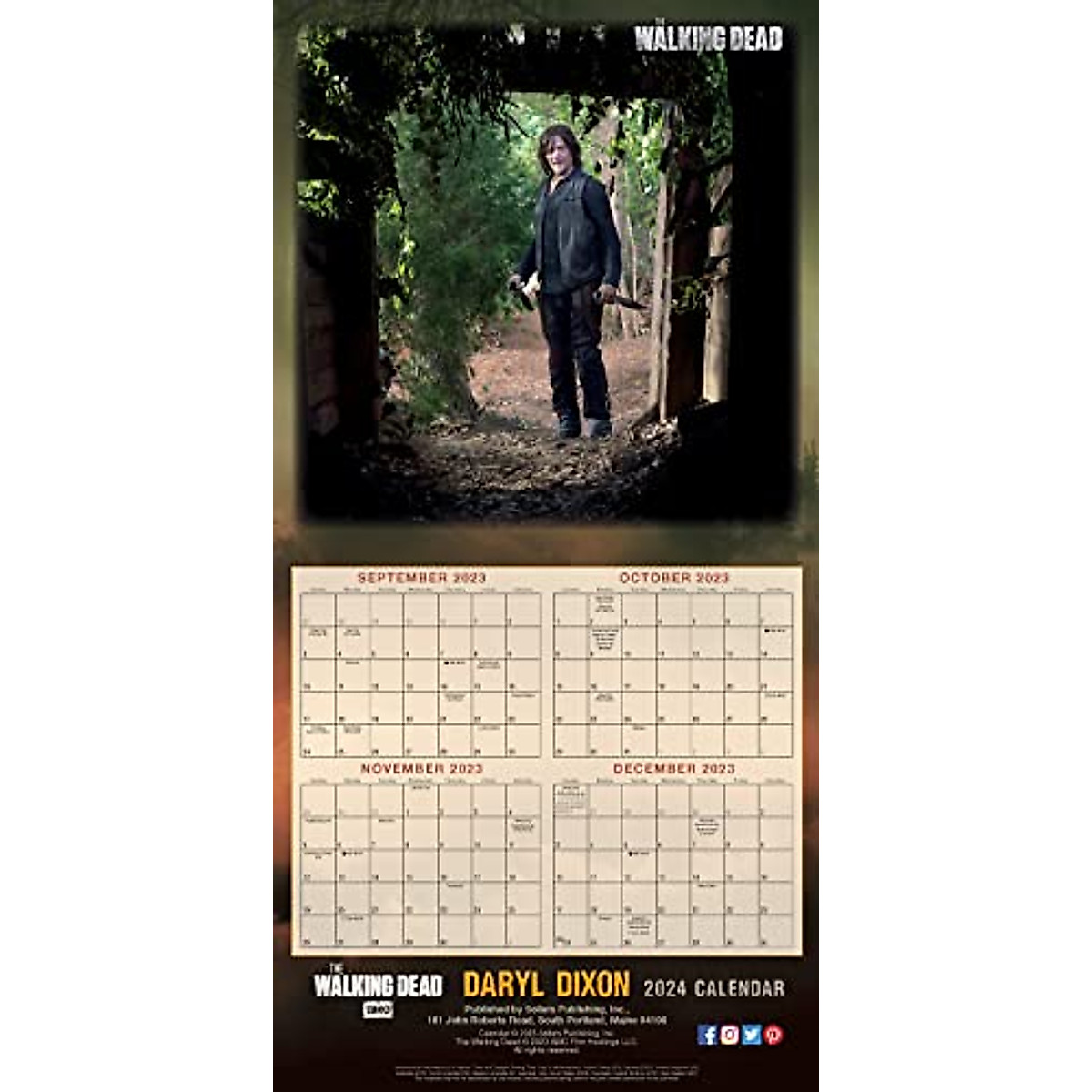 The Walking Dead 2024 26-Month Calendar: Daryl Dixon