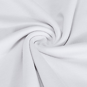 EaseWay Women's Basic Adjustable Spaghetti Strap Cami Under Mini Dress White