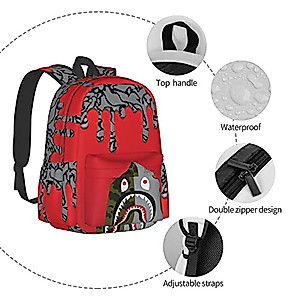 Piduwai Fashion Camo Backpack Laptop Backpack Travel Bag Casual Daypack Hiking Bag 16.9Inch School begin Gifts