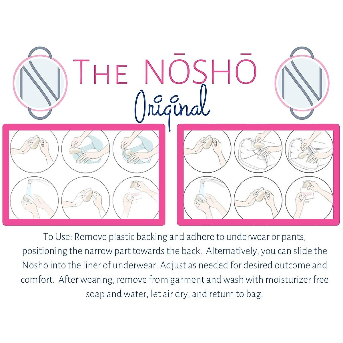 NŌSHŌ Original Camel Toe Concealer Reusable Invisible Adhesive Silicone