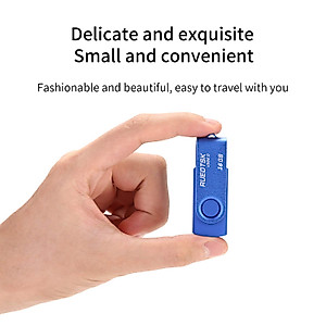 RUEOTSK USB Flash Drive 5 Pack 16GB Rotatable USB 2.0 Pen Drive Flash Memory Drive (Blue Red Purple Green Black) (XZ-5PCS-16G-002)