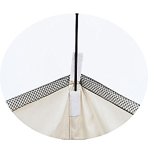 KLgeri 2 Sections Laundry Sorters Hamper with Wheels Collapsible Storage Baskets (L)