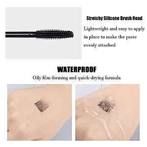 4D Silk Fiber Lash Mascara,Black Mascara Waterproof Voluminous Natural Lengthening,Long-Lasting& Smudge-Proof No Flaking No Clumping Eyelashes All Day Exquisitely Full(Black)