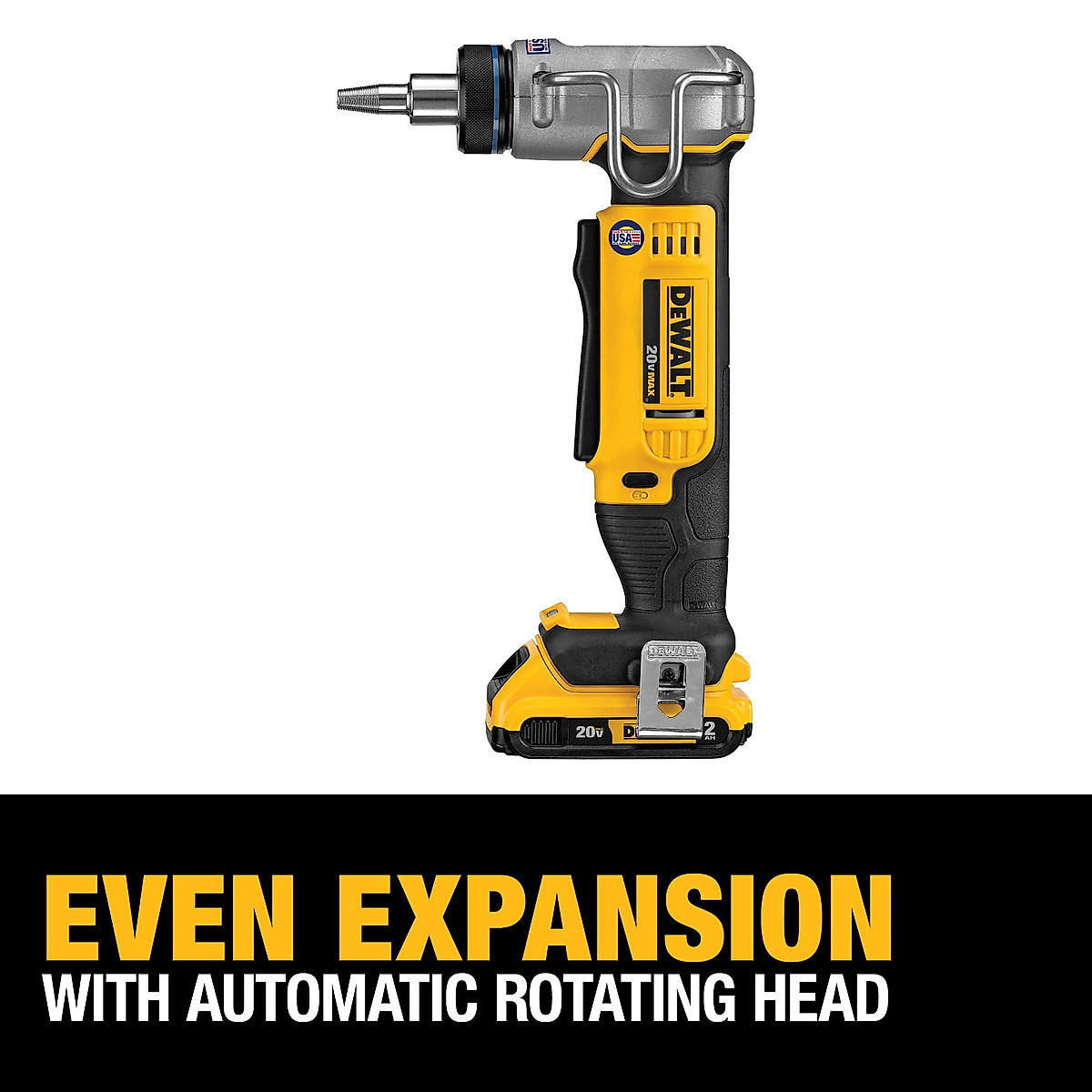 DEWALT 20V MAX* PEX Expander Tool Kit, 1-Inch (DCE400D2)