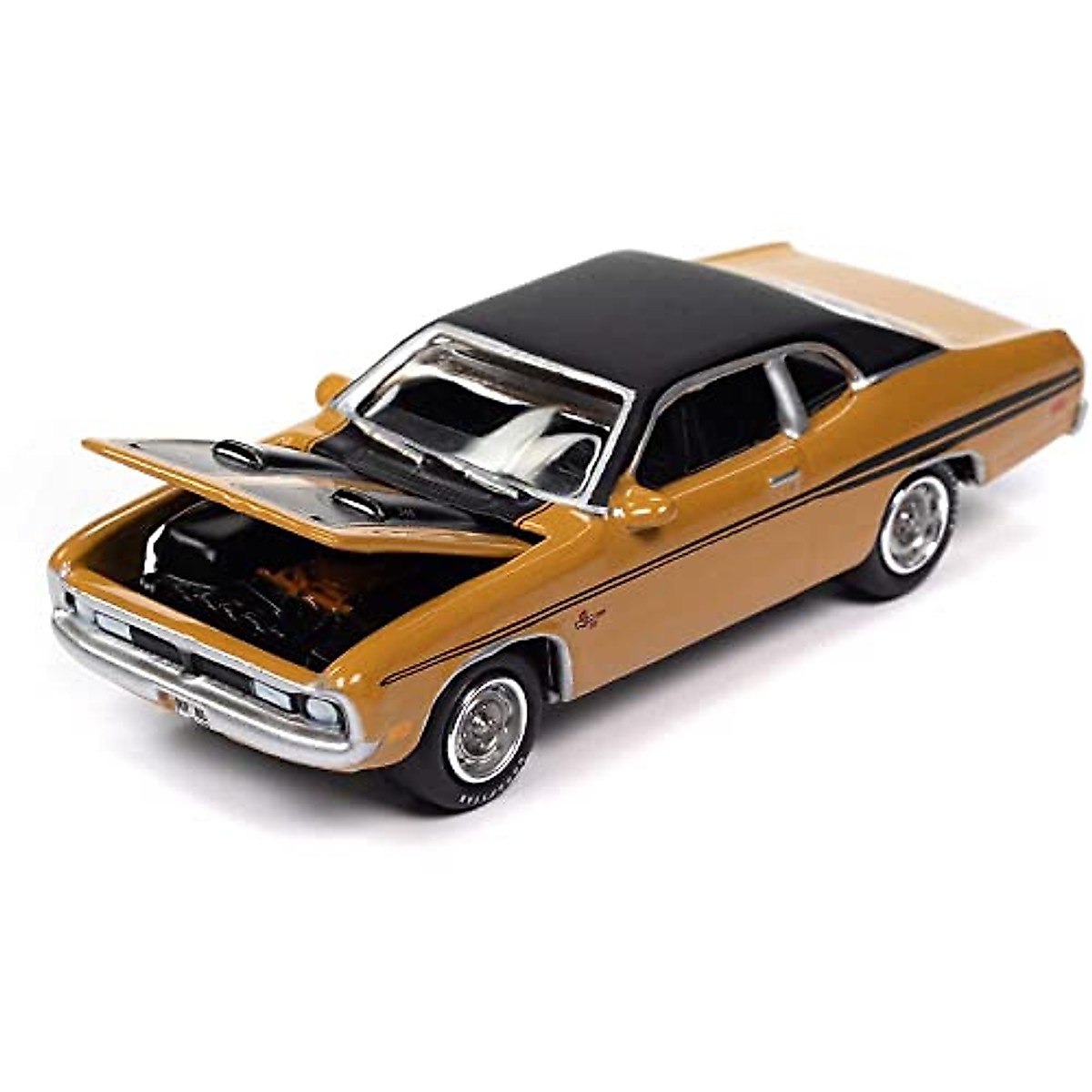 Johnny Lightning 1964 Dodge 330 Tribute Blue 1971 Dodge Demon GSS Brown Black Roof, Hood Stripes Release 3 Mr.Norms Set of 2 Cars Limited Edition to 2004 Pieces Worldwide 1/64 Diecast Model Cars
