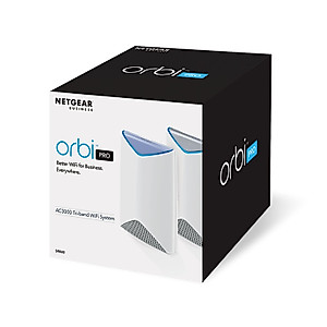 NETGEAR Orbi Pro AC3000 Business Mesh WiFi System, 2-Pack, Wireless Access Point (SRK60) (Renewed)