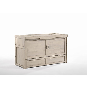 Night & Day Murphy Cube Cabinet Bed (Antique White) Queen 80 x 60