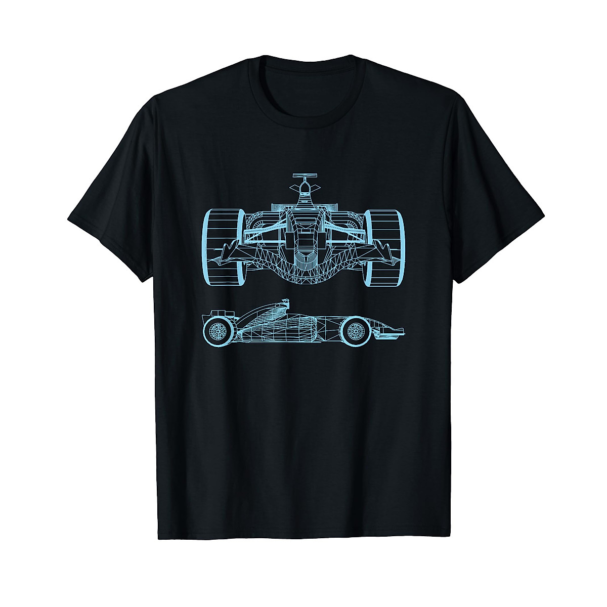 Formula Racing Car Silhouette Mechanical Engineering draw Short Sleeve T-Shirt