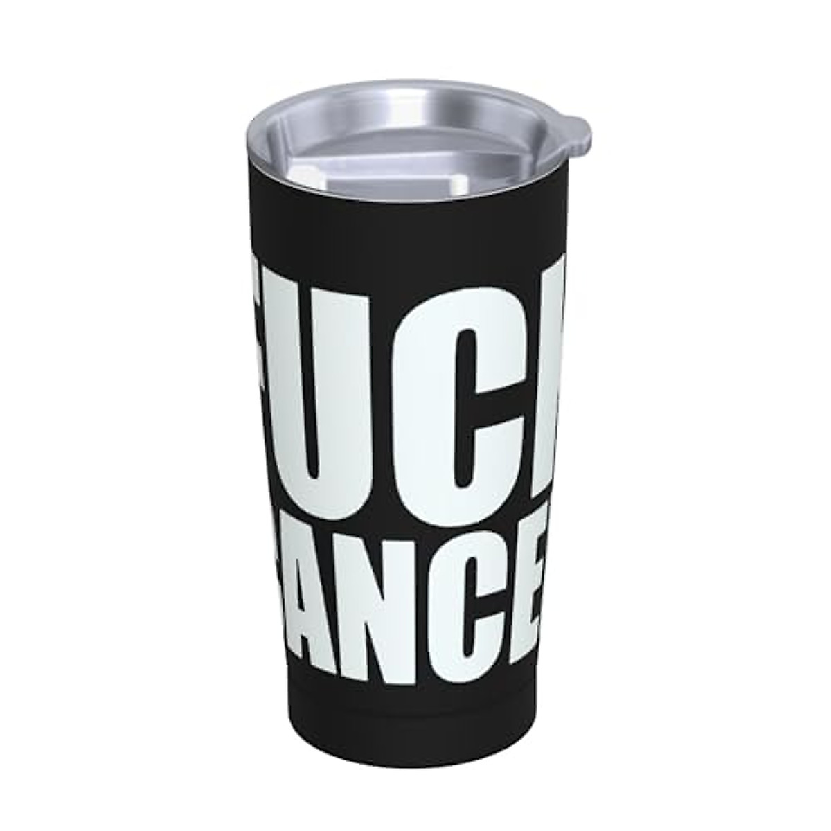 QIANGLAI Fuck-Cancer Stainless Steel Insulated Drinking Sport Cup Coffee Mug 20 Ounce with Lids and Straws