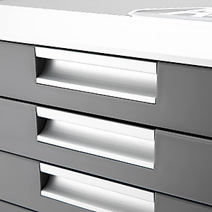 LIECARYAM 5 Office Lateral File Cabinets - Metal Lateral File Cabinet with Lock, Storage Cabinet with Drawers Under Desk Metal Filing Cabinet for Home Office for Legal/Letter A4 Size