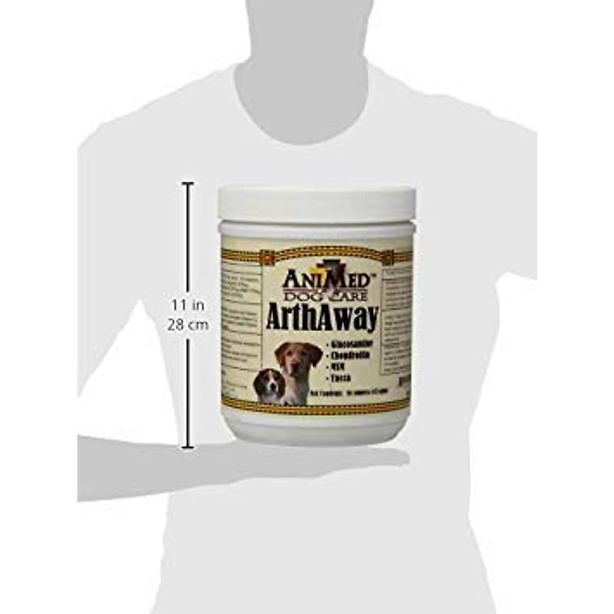 AniMed Arthaway Powder Joint Tissue Supplement for Dogs, 16-Ounce