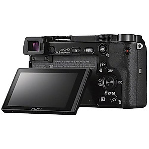 Sony a6000 Mirrorless Camera with 16-50mm Lens Bundle - ILCE6000L/B + Prime Accessory Package Including 128GB Memory, TTL Flash, Extra Battery, Editing Software Package, Auxiliary Lenses & More