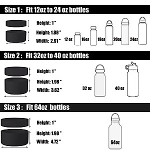 6 pcs Replacement Straws & Protective Flex Bottle Boot compatible with Hydro Flask Water Bottles 12oz to 24oz