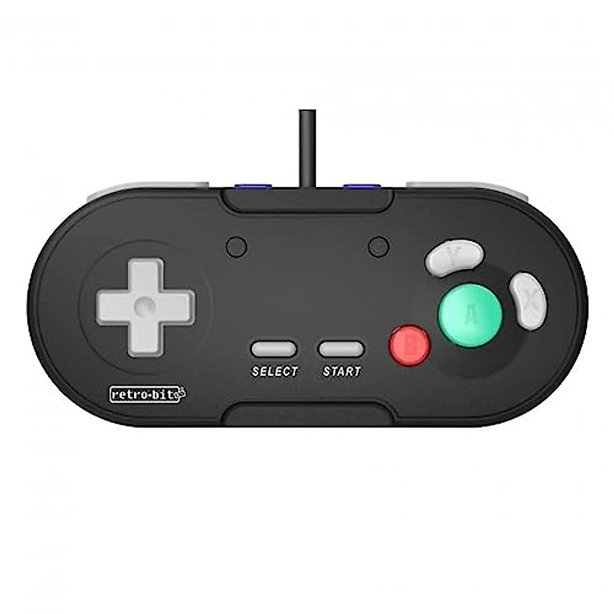 Retro-Bit Legacy GC Wired Controller - for Gamecube & Wii - Black