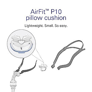 ResMed Nasal Pillow for AirFit P10 - Features Dual-Wall Technology - Single Pair, Large