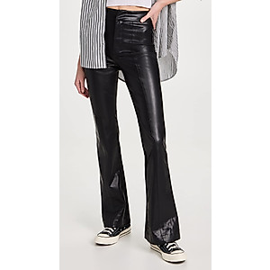 [BLANKNYC] Womens Vegan Leather High Rise Pants, Stand Out, 31-32 US