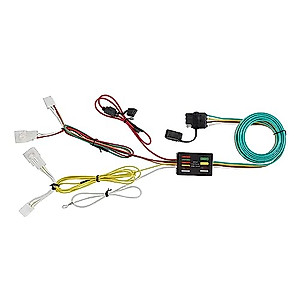 Oyviny Vehicle Side Custom 4 Way Trailer Wiring Harness for 2004-2015 Toyota Prius, Prius 56147 Tow Hitch 4-Way Flat Connector