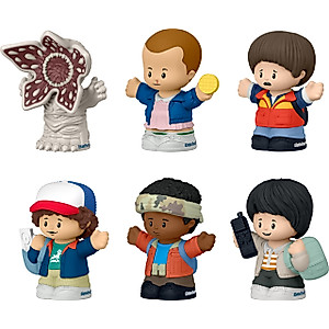 ​Little People Collector Stranger Things Castle Byers Special Edition Set, 6 Figures for Adults & Fans in a Gift Display Box