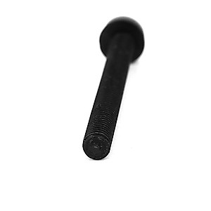 uxcell M3x30mm Phillips Round Head Nylon Machine Screw Bolt Fastener Black 100pcs